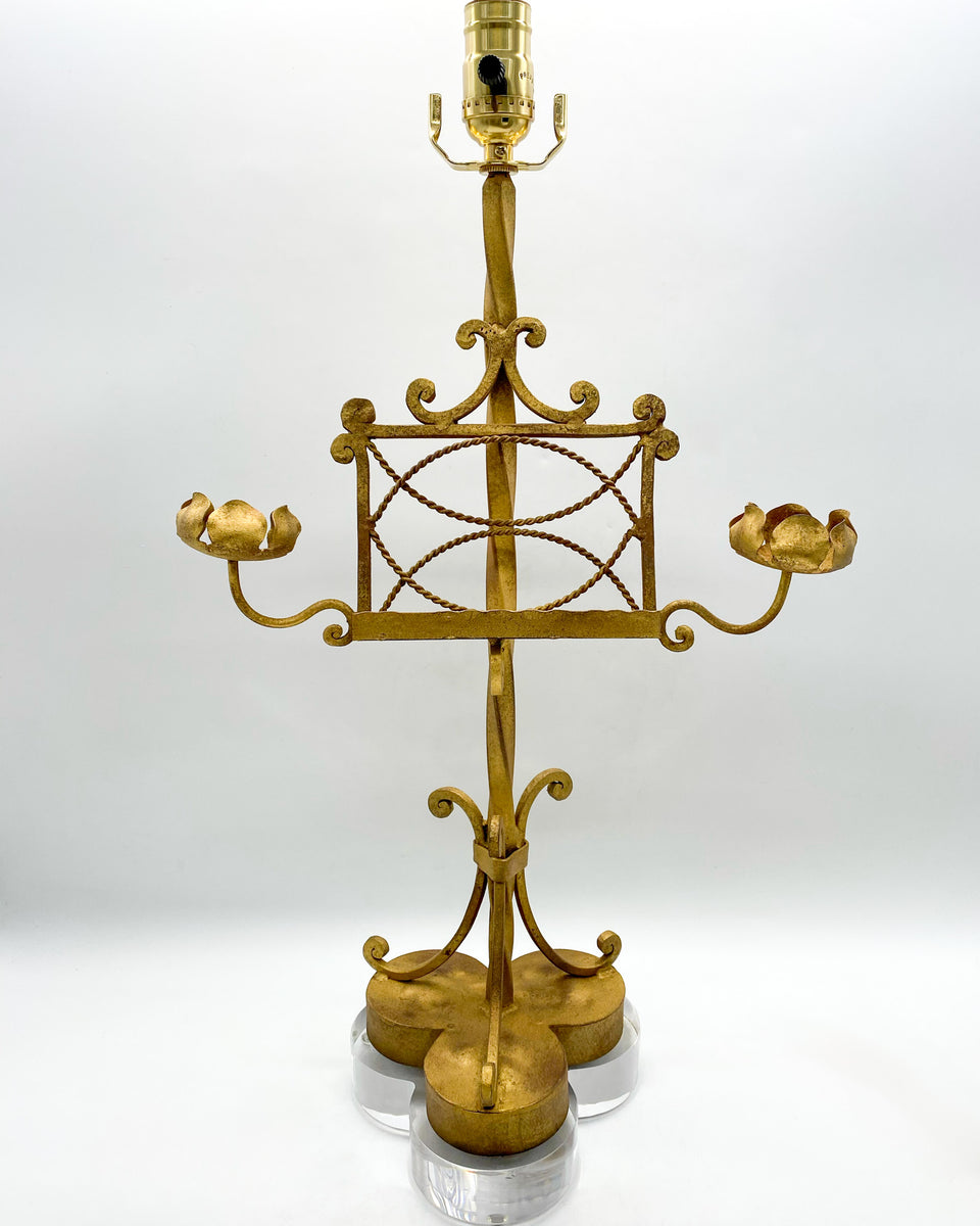 Iron Trefoil Music Stand Table Lamp – Enchanted Lighting