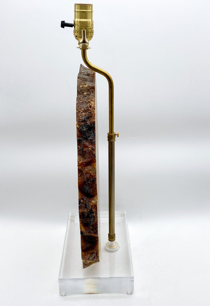 Large Brazilian Mocha Agate Slab – Enchanted Lighting